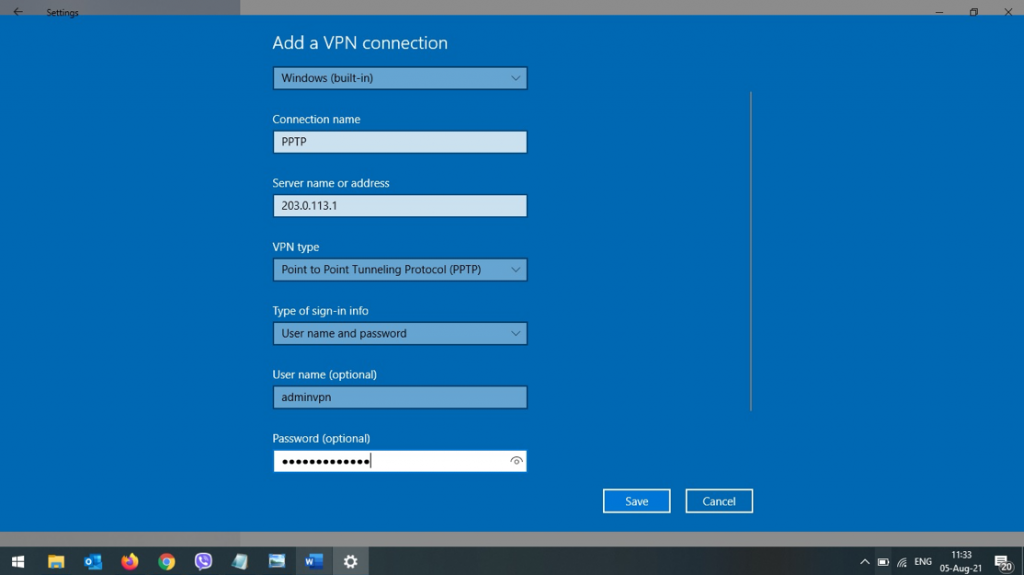 EdgeRouter - Hướng dẫn cấu hình PPTP VPN server trên Router