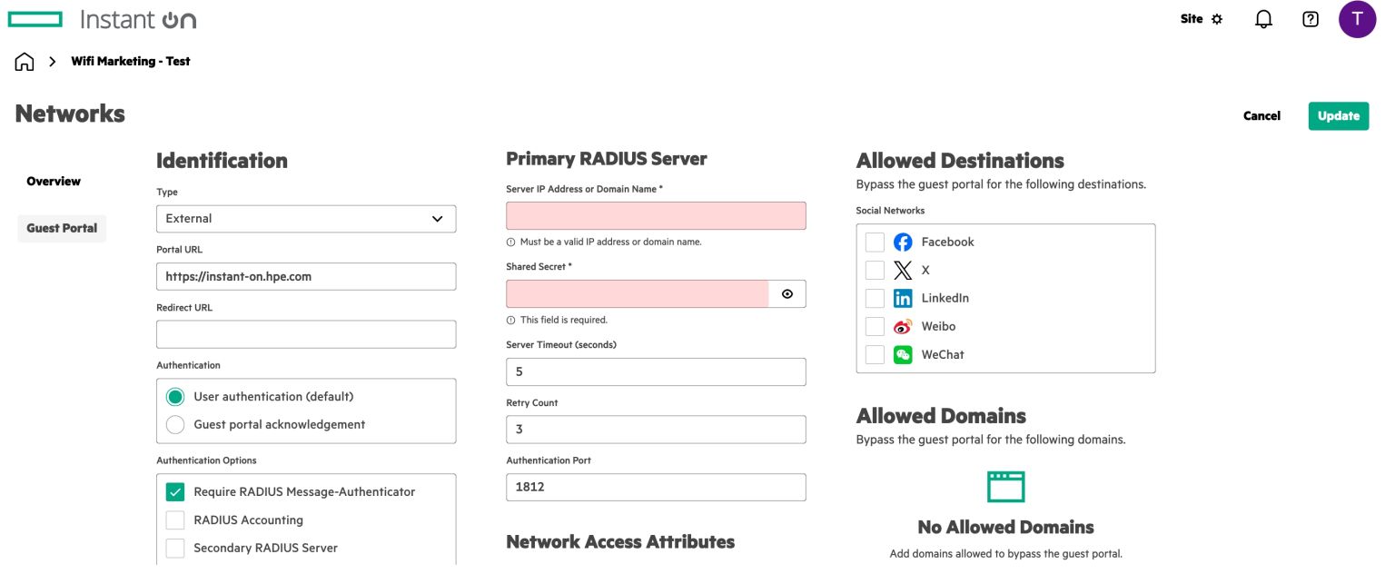 Hướng dẫn cấu hình wifi Marketing Aruba Instant On Access Point
