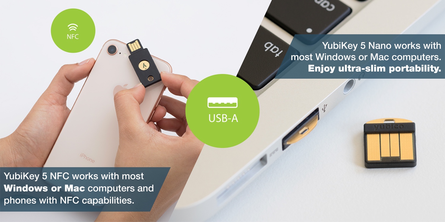 Khóa Bảo Mật Yubico YubiKey 5 NFC - 5tech.com.vn Phân Phối Chính Hãng